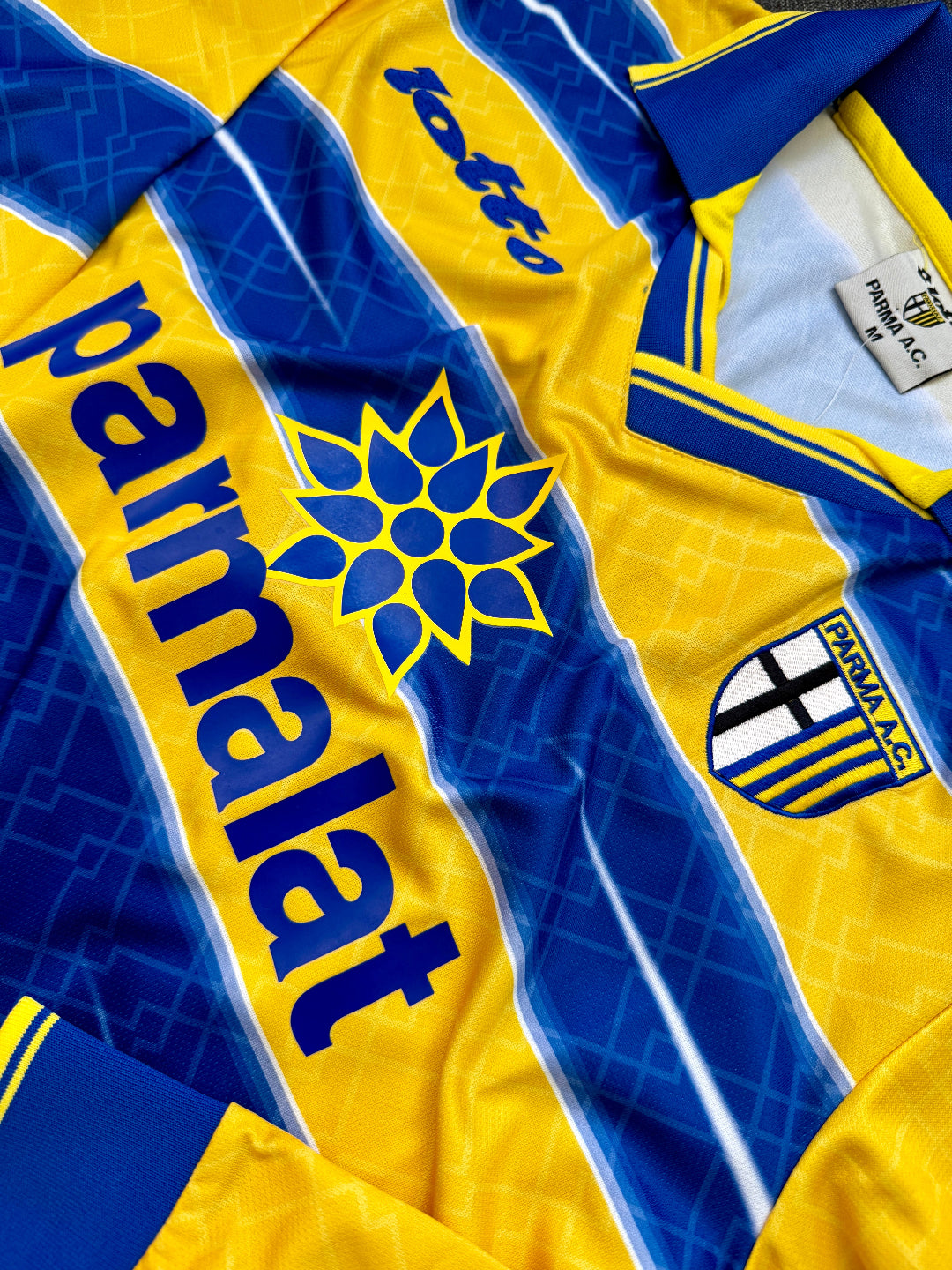 Jersey Retro Parma 1998 1999 Local Manga Larga – FUTTROLSMX